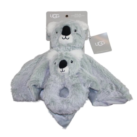 UGG | Bedding | Ugg Polar Lovey Rattle Plush Gift Set Security Blanket ...